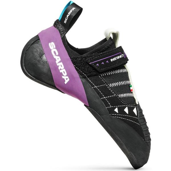 ≪SCARPA≫足裏感覚を研ぎ澄ませたインスティンクトシリーズの最新モデル。シリーズ中最も柔軟で、かつ最もボリュームを抑えた足型を採用しました。スリムな足型を好むクライマーや足幅の細い女性、スメアリング性能を重視する方に最適な一足。足先の感...