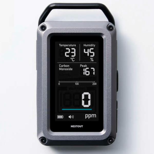 ≪NESTOUT≫キャンプなどのアウトドアシーンに特化した一酸化炭素アラームです。炭火やストーブ、発電機などから発生する一酸化炭素(CO)を検知し、アラームでお知らせします。テントやタープ、車内での一酸化炭素中毒(CO中毒)を未然に防ぎます...