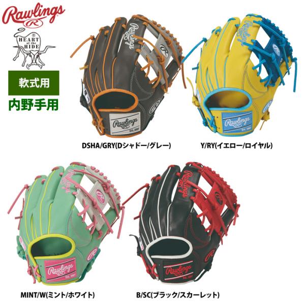 ●軟式グラブ●メーカー名：ローリングス(Rawlings)●メーカー品番：GR6HM935FS●カラー・DSHA/GRY(Dシャドー/グレー)・Y/RY(イエロー/ロイヤル)・MINT/W(ミント/ホワイト)・B/SC(ブラック/スカーレッ...