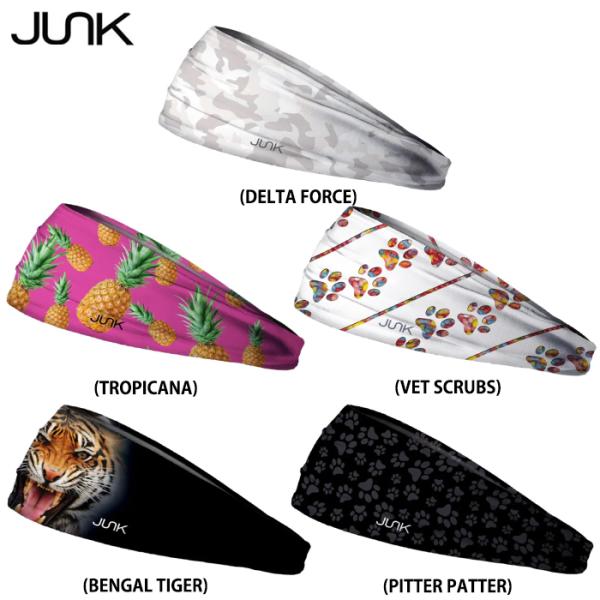 ●ヘッドバンド / HEAD BAND / ヘアバンド / HAIR BAND●メーカー名：JUNK(ジャンク)●カラー・16.DELTA-FORCE・17.TROPICANA・18.VET-SCRUBS・19.BENGAL-TIGER・2...
