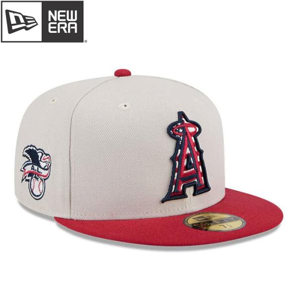 ●ベースボールキャップ/帽子/フラットバイザー●メーカー名：ニューエラ(NEWERA)●59FIFTY オンフィールド 2024 MLB 4th of July ロサンゼルス・エンゼルス●品番：14208871●カラー：ストーン●サイズ：約...