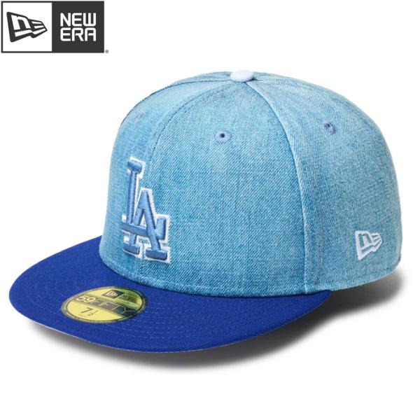 ●ベースボールキャップ/野球帽/帽子●メーカー名：ニューエラ / newera●59FIFTY MLB Denim 2-Tone●品番：14388868●チーム：ロサンゼルス・ドジャース●カラー：本体/ウォッシュドデニム　　　　　バイザー/...