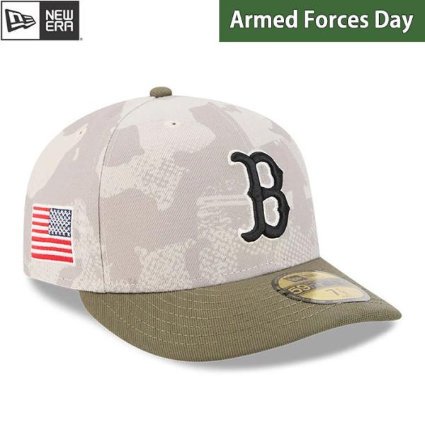 ●ベースボールキャップ/野球帽/帽子●メーカー名：ニューエラ / newera●PC 59FIFTY オンフィールド MLB 2025 Armed Forces Day●品番：14517069●チーム：ボストン・レッドソックス●カラー：本体...