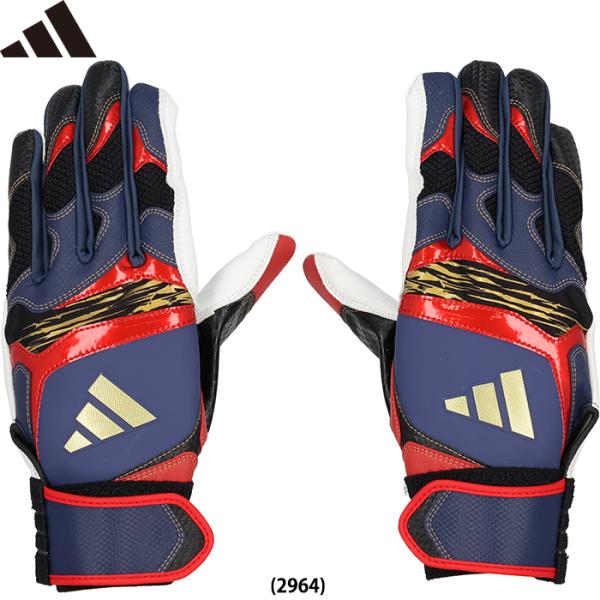 ●バッティング手袋/バッティンググローブ●メーカー名：アディダス(adidas)●シリーズ名：TOP1●メーカー品番：LBG204A●カラー：ネイビー×レッド(2964)●左右：両手組●サイズ：S(22〜23cm)、M(24〜25cm)、L...