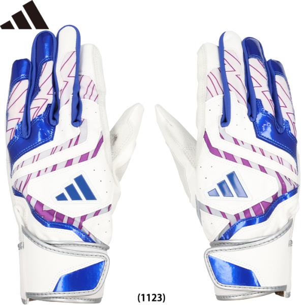 ●バッティング手袋/バッティンググローブ●メーカー名：アディダス(adidas)●シリーズ名：MID●メーカー品番：LBG504●カラー：ホワイト×ブルー(1123)●左右：両手組●サイズ：S(22〜23cm)、M(24〜25cm)、L(2...