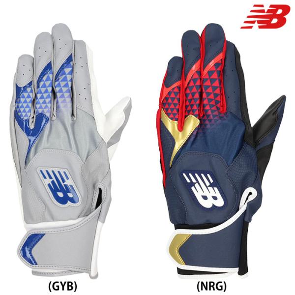 ●バッティング手袋/バッティンググローブ/バッティンググラブ●メーカー名：Newbalance / ニューバランス●メーカー品番：LAG45604●カラー：・グレー/ブルー(GYB)・ネイビー/レッド/ゴールド(NRG)●大谷翔平選手着用モ...