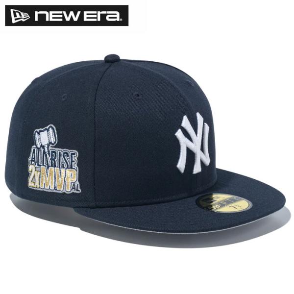 ●ベースボールキャップ/野球帽/帽子●フラットバイザー/平つば●メーカー名：ニューエラ(NEWERA)●59FIFTY MVP ニューヨーク・ヤンキース Aaron Judge●5950 NEYYAN MVP AARON JUDGE NVY...