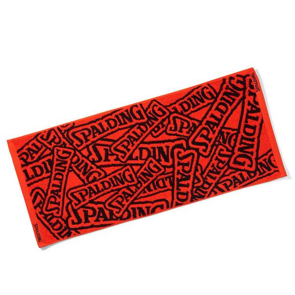 ジャガードタオル SDロゴ レッド【22AW07】  [SPALDING スポルディング] バスケ 部活 練習 バスケットボール スポーツタオル ギフト・SPALDINGロゴを全面に散りばめたデザイン・今治産の高品質なスポーツタオルを使用し...