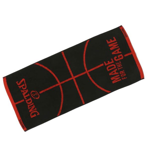 ジャガードタオル ボールモチーフ レッド 【22AW07】  [SPALDING スポルディング] バスケ 部活 練習 バスケットボール スポーツタオル 今治産 高品質 ギフト・バスケットボールをモチーフにしたデザイン・今治産の高品質なスポ...