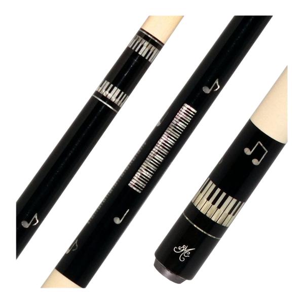 Meucci Pearl Piano プレーキュー Meucci Proシャフト 5/16x18ジョイント アイリッシュリネンラップ ビリヤードキュー