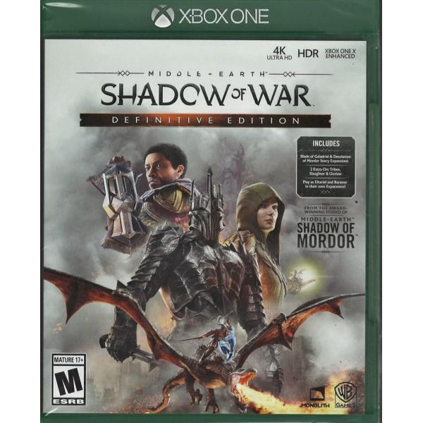 Middle-Earth: Shadow of War Definitive Edition Xbox One (Brand New Factory Seale 北米版 Xbox One Xbox One 海外版ソフト