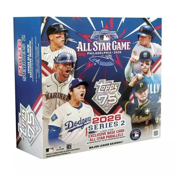 MLB 2026 Topps Series 2 Baseball All Star Game Mega Box メガボックス 75周年記念