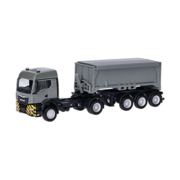 MAN TGS TM スポイル コンテナ 連結車/ Herpa 1/87  模型 ミニカー