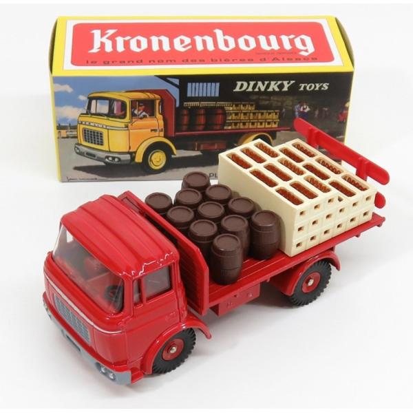 Berlietベルリエ GAK トラック Kronenbourgクローネンブルグ ビール 1970 レッド DINKY-ATLAS-COLLECTION / EDICOLA 1/43 ミニカー