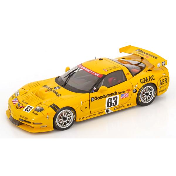 Chevrolet Corvette C5-R No 63 24h Le Mans 2001 Pruett OConnell Fellows / AUTOart 1/18 ミニカー