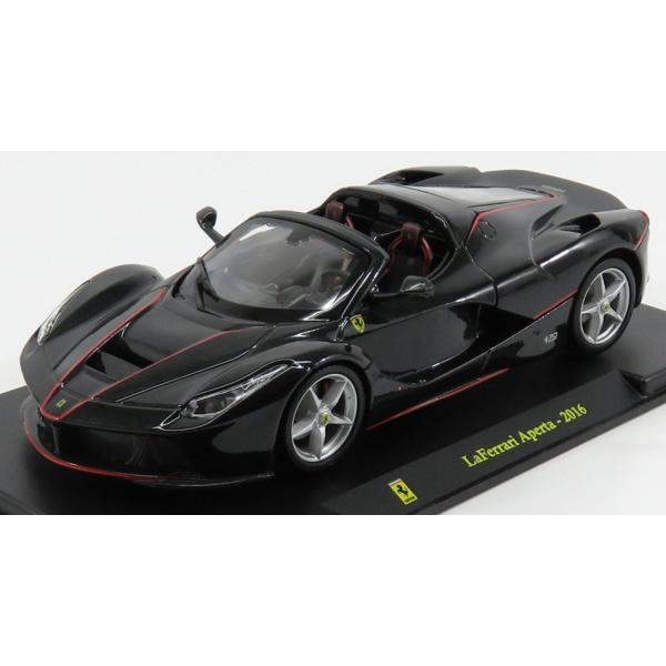 FERRARIフェラーリ LAFERRARIラフェラーリ アペルタ スパイダー 2016 ブラックメタリック LE-GRANDI-FERRARI-COLLECTION-CENTAURIA / EDICOLA 1/24 ミニカー