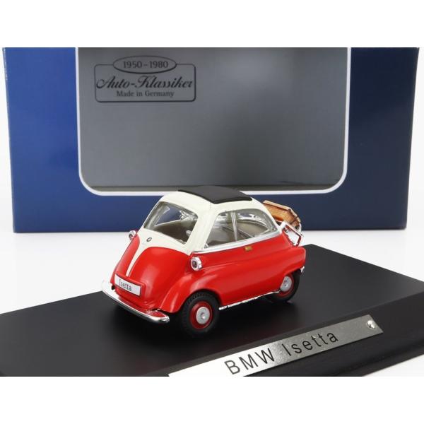 BMWビーエムダブリュー イセッタ 1960 レッド ホワイト AUTO-KLASSIKER-GERMAN-COLLECTION / EDICOLA 1/43 ミニカー