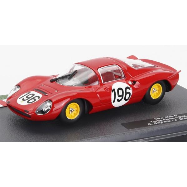 FERRARIフェラーリ ディーノ 206S クーペ チーム SEFAC No.196 2位 タルガ フローリオ 1966 レッドホワイト CENTAURIA-FERRARI-RACING-COLLECTION / EDICOLA 1/43...