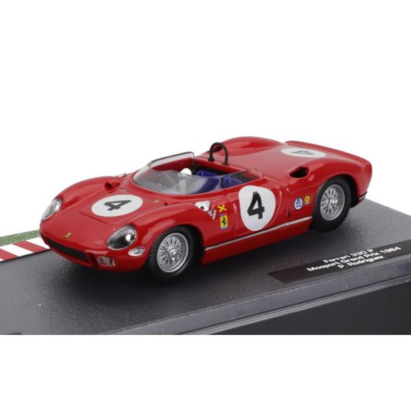 FERRARIフェラーリ 330P スパイダー 4.0L V12 No.4 モスポート グランプリ 1964 レッド / EDICOLA 1/43 ミニカー