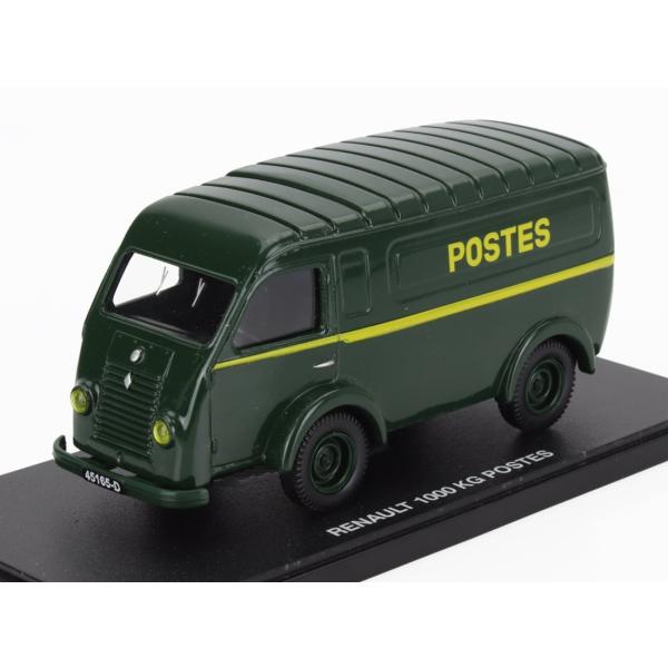 RENAULTルノー 1000KG VAN POSTES 1963 ダークグリーンイエロー LES-PETIT-UTILITAIRES-COLLECTION / EDICOLA 1/43 ミニカー