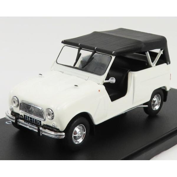 Renaultルノー R4 シンパー トルペド カブリオレ クローズ 1964 ホワイトブラック HACHETTE-PASSION-RENAULT4-COLLECTION / EDICOLA 1/43 ミニカー