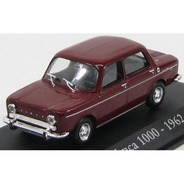Simcaシムカ 1000 1962 ボルドー AUTO-INDIMENTICABILI-RBA-MONDADORI / EDICOLA 1/43 ミニカー