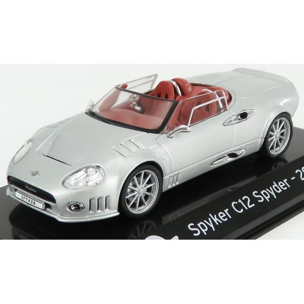 Spykerスパイカー C12 スパイダー 2008 シルバー CLASSIC-GT-SUPERCARS-COLLECTION-CENTAURIA / EDICOLA 1/43 ミニカー