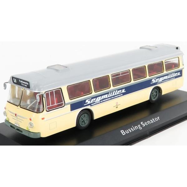 BUSSINGビュッシング SENATOR AUTOBUS SEGMULLER 1966 CREAM SILVER CLASSIC-COACHES-COLLECTION / EDICOLA 1/72 ミニカー