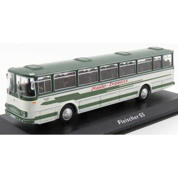 FRITZ FLEISCHERフリッツフライシャー S5 AUTOBUS 1986 WHITE GREEN MET CLASSIC-COACHES-COLLECTION / EDICOLA 1/72 ミニカー