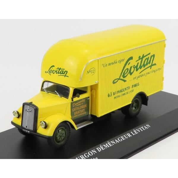 OPELオペル BLITZ TRUCK FOURGON DEMENAGEUR LEVITAN 1952 YELLOW HACHETTE-LES-VEHICULES-DU-GARAGE-MODERNE COLLECTION / EDICOLA...