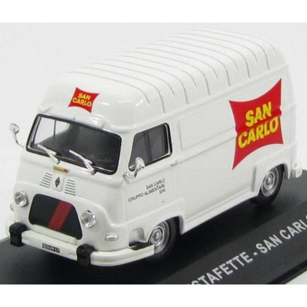 RENAULTルノー ESTAFETTE VAN SAN CARLO 1975 WHITE VEICOLI-PUBBLICITARI-D'EPOCA-COLLECTION / EDICOLA 1/43 ミニカー