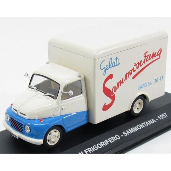 FIATフィアット 615 VAN FRIGO SAMMONTANA 1957 VERY LIGHT YELLOW BLUE VEICOLI-PUBBLICITARI-D'EPOCA-COLLECTION / EDICOLA 1/43 ミニカー