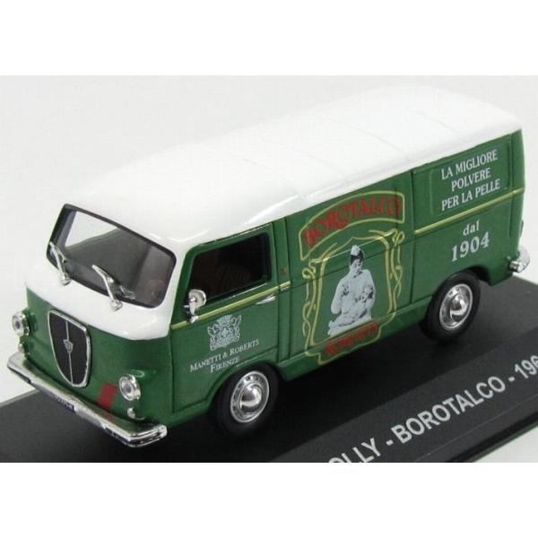 LANCIAランチア JOLLY BOROTALCO VAN 1961 GREEN WHITE VEICOLI-PUBBLICITARI-D'EPOCA-COLLECTION / EDICOLA 1/43 ミニカー