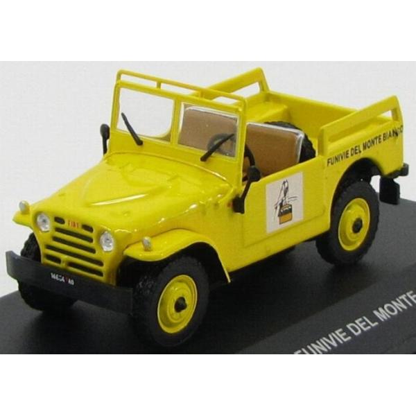 Fiatフィアット CAMPAGNOLA FUNIVIE DEL MONTE BIANCO 1963 イエロー VEICOLI-PUBBLICITARI-D'EPOCA-COLLECTION / EDICOLA 1/43 ミニカー