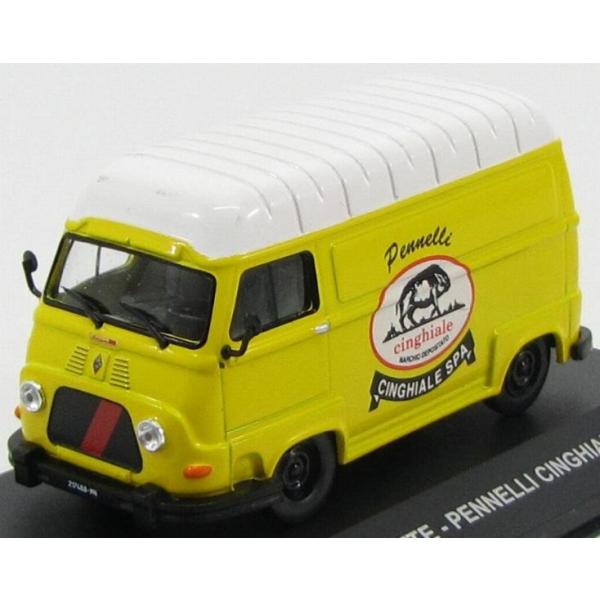 Renaultルノー ESTAFETTE VAN PENNELLI CINGHIALE 1974 イエローホワイト VEICOLI-PUBBLICITARI-D'EPOCA-COLLECTION / EDICOLA 1/43 ミニカー