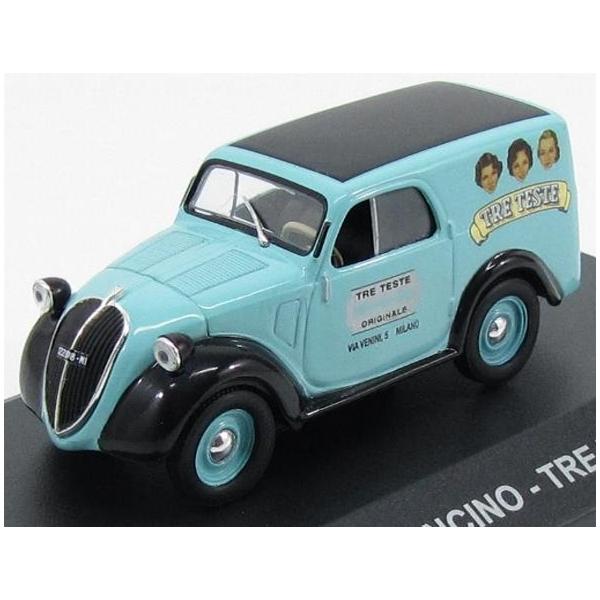 Fiatフィアット 500A FURGONCINO VAN TRE TESTE 1948 ライトブルーブラック VEICOLI-PUBBLICITARI-D'EPOCA-COLLECTION / EDICOLA 1/43 ミニカー