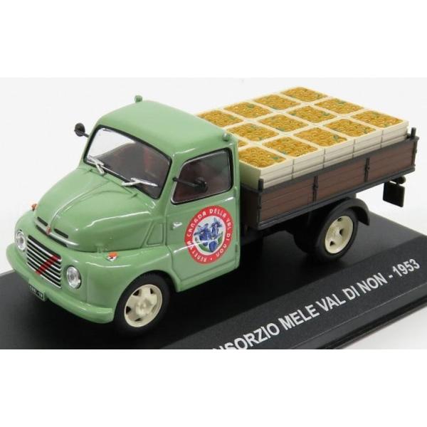 Fiatフィアット 615N TRUCK CONSORZIO MELE VAL DI NON 1953 グリーンブラウン VEICOLI-PUBBLICITARI-D'EPOCA-COLLECTION / EDICOLA 1/43 ミニカー