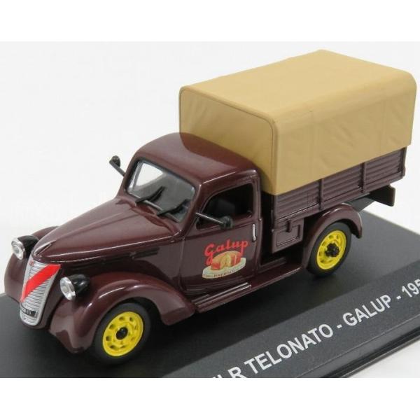 Fiatフィアット 1100 ELR PICK UP TELONATO GALUP 1951 ブラウンベージュ VEICOLI-PUBBLICITARI-D'EPOCA-COLLECTION / EDICOLA 1/43 ミニカー