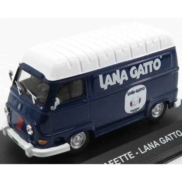 Renaultルノー ESTAFETTE VAN LANA GATTO 1977 ブルーホワイト VEICOLI-PUBBLICITARI-D'EPOCA-COLLECTION / EDICOLA 1/43 ミニカー