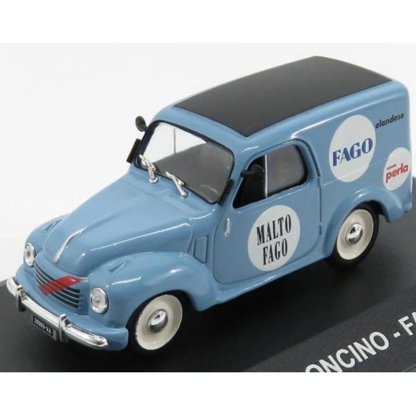 Fiatフィアット 500C VAN FURGONCINO MALTO FAGO 1950 ライトブルー VEICOLI-PUBBLICITARI-D'EPOCA-COLLECTION / EDICOLA 1/43 ミニカー