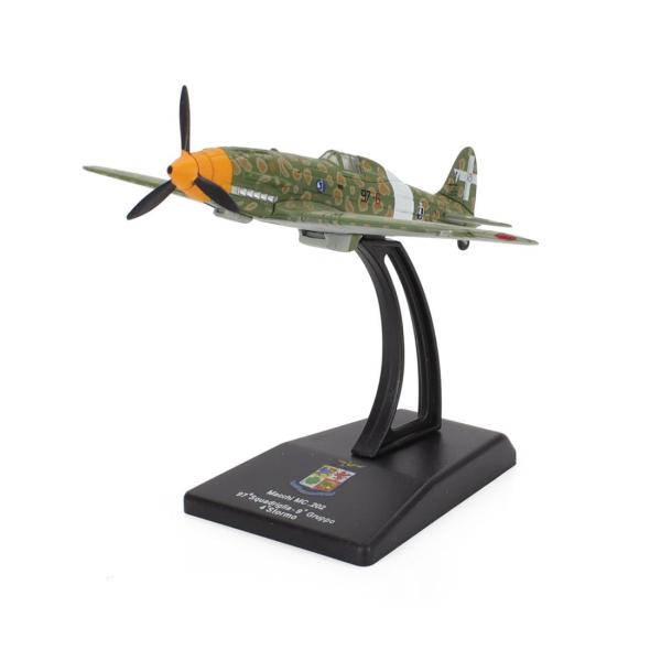 Macchiマッキ MC.202 FOLGORE 151th SQUADRIGLIA 迷彩 AERONAUTICA-MILITARE-ITALIANA-COLLECTION-AEREO / EDICOLA 1/100 ミニカー