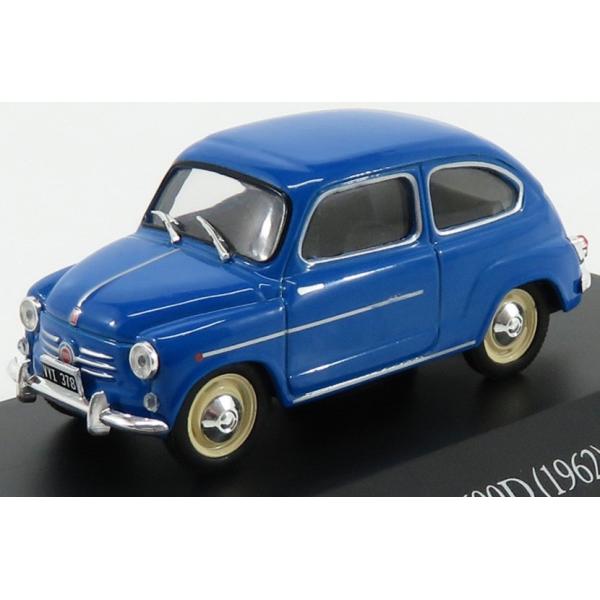 FIATフィアット 600D 1962 ブルー COCHES-INOLVIDABLES-ARGENTINA-SALVAT / EDICOLA 1/43 ミニカー