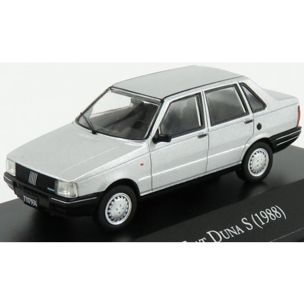 FIATフィアット DUNA S 1988 シルバー COCHES-INOLVIDABLES-ARGENTINA-SALVAT / EDICOLA 1/43 ミニカー