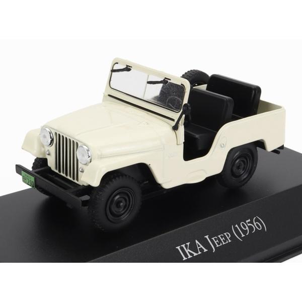IKAイカ JEEP 1956 ホワイト COCHES-INOLVIDABLES-ARGENTINA-SALVAT / EDICOLA 1/43 ミニカー