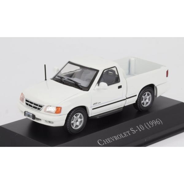Chevroletシボレー S10 PICK UP 1996 WHITE COCHES-INOLVIDABLES-ARGENTINA-SALVAT / EDICOLA 1/43 ミニカー