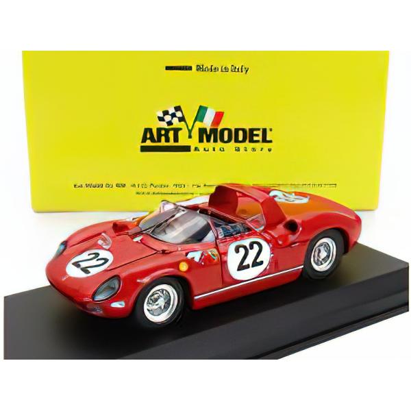 FERRARI - 250P SPIDER 3.0L V12 SEFAC FERRARI SPA N 22 3rd LE MANS 1963 - RED /ART-MODEL 1/43