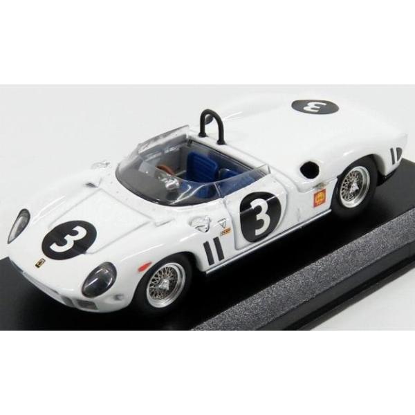 FERRARI 330P スパイダー ch.0818 N 3 カナダ モスポートGP 1964 L.スカルフィオッティ ホワイト / ART-MODEL 1/43 ミニカー