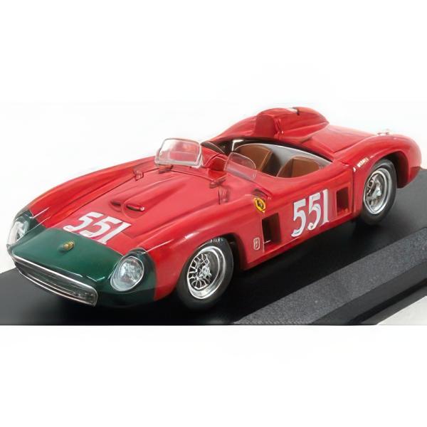 FERRARI 860 MONZA SPIDER ch.0628 N 551 2nd MILLE MIGLIA 1956 COLLINS KLEMENTASKI RED/ART-MODEL 1/43ミニカー