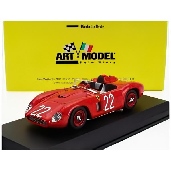 フェラーリ 500 TR ch.0608 3位 N 22 シルクイート 1957 G.ムナーロン レッド/ ART-MODEL 1/43 ミニカー