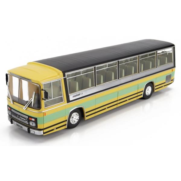 BERLIETベルリエ クルーゼールIII オートバス 1969 イエローライトグリーン AUTOBUS-DAL-MONDO-HACHETTE / EDICOLA 1/43 ミニカー